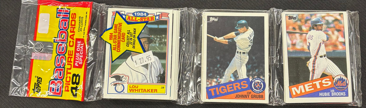 1985 Topps Baseball Rack Pack *CARDS ON TOP WILL VARY* (CHASE - Mark M ...