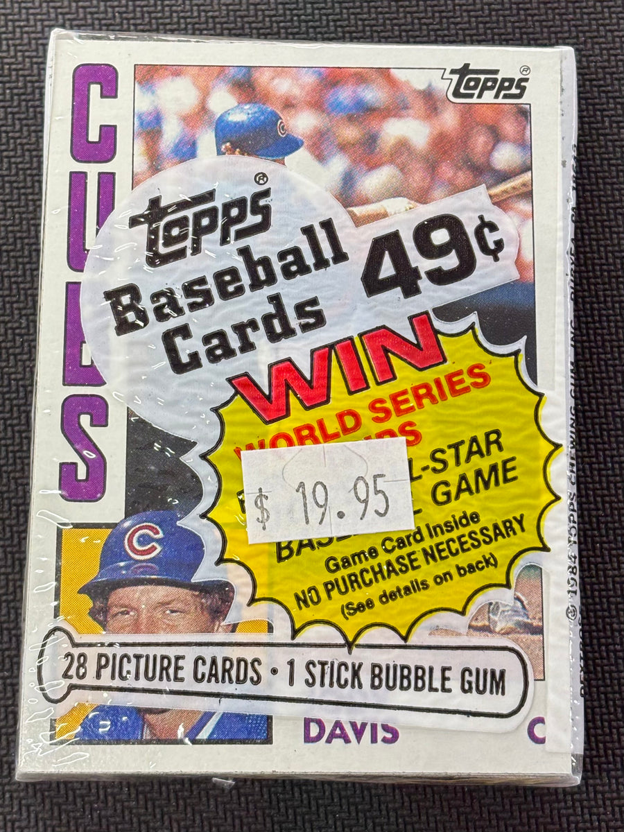 1984 Topps Baseball Cello Wax Pack *CARD ON TOP WILL VARY* – GSC