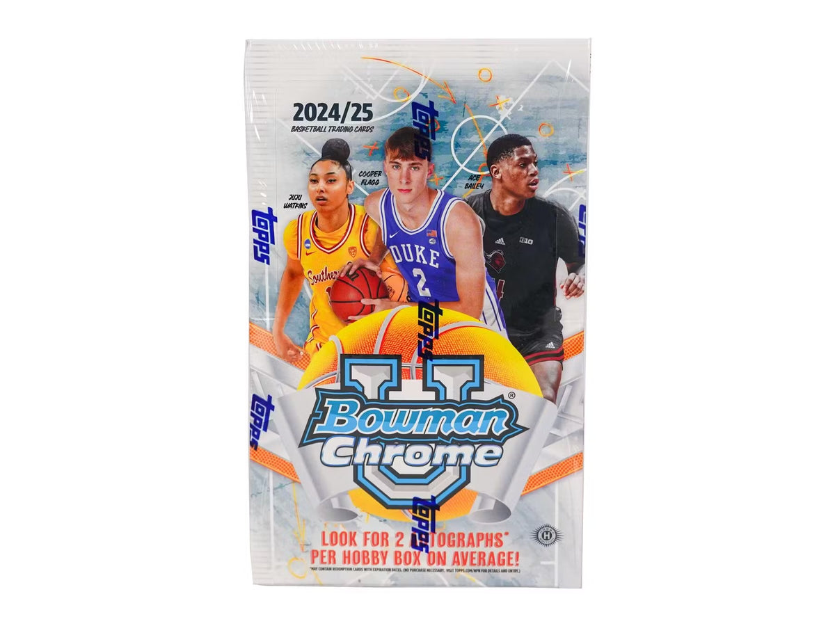 2024-25 Bowman Chrome University Basketball Hobby Box – GSC